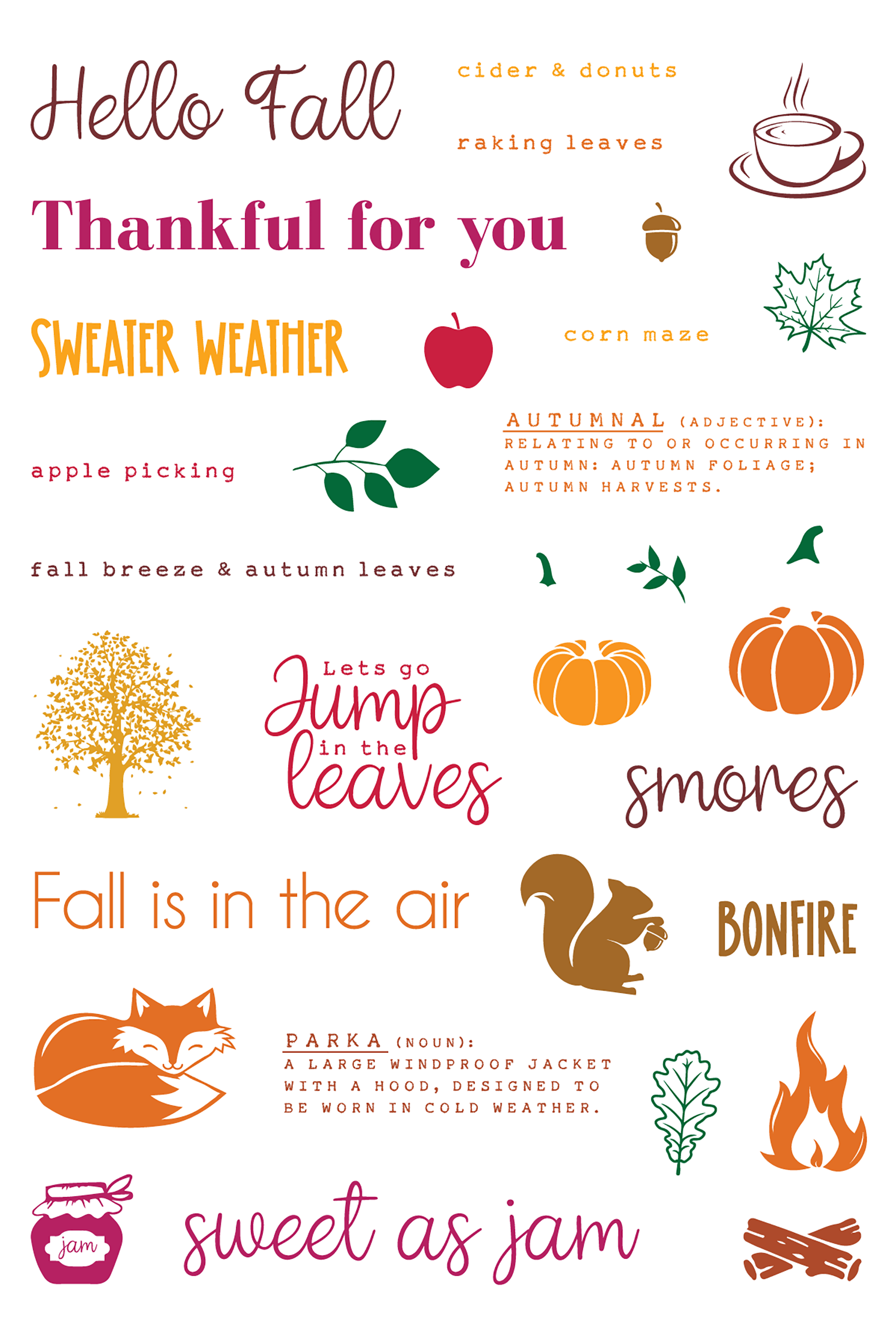 Cooler Days Collage 4x6 Stamps – LDRS Creative - Wholesale